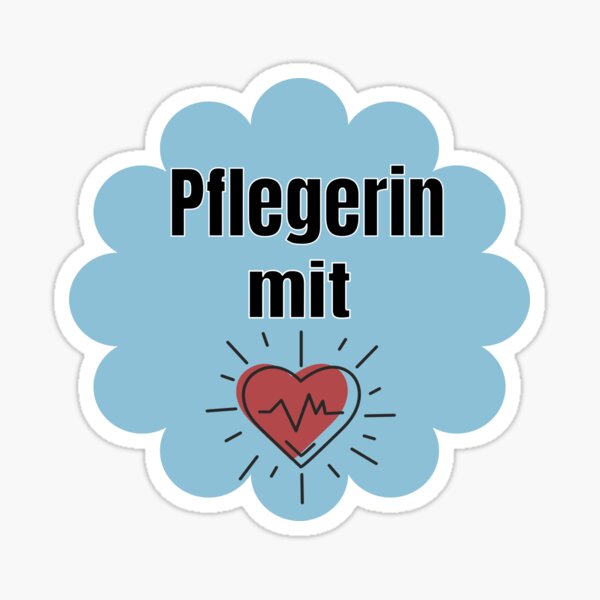 "Nursing Service Carer Elderly Care Nurse Caregiver Gift" Sticker by ...