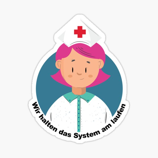 "Nursing Service Carer Elderly Care Nurse Caregiver Gift" Sticker for ...