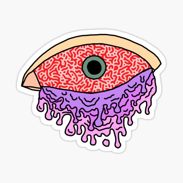 Dripping Eye Stickers | Redbubble