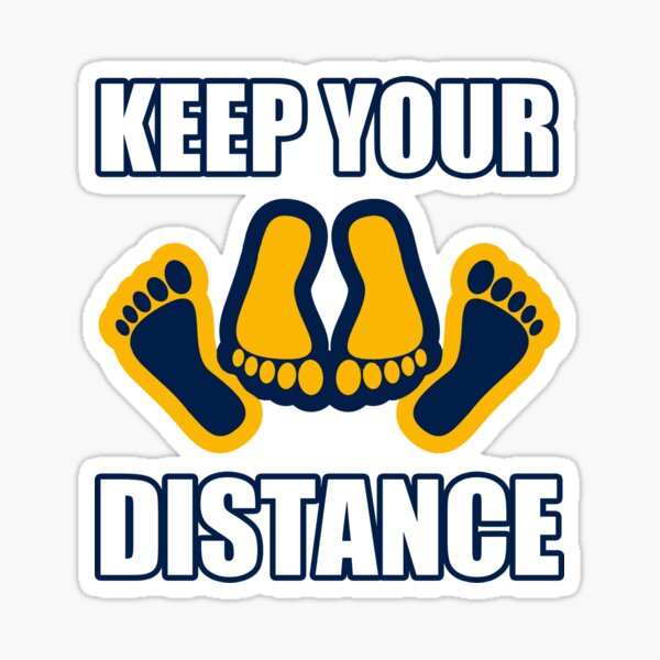"Keep Your Distance; " Sticker for Sale by StickerApe | Redbubble