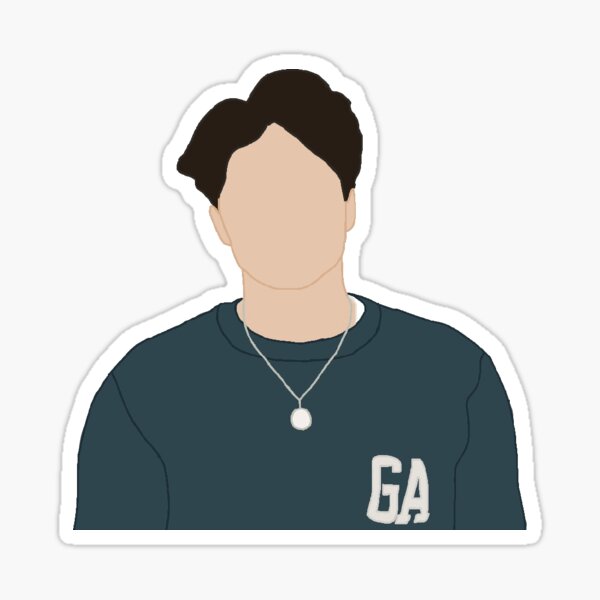 "Brad Simpson drawing" Sticker for Sale by montse-lrh | Redbubble