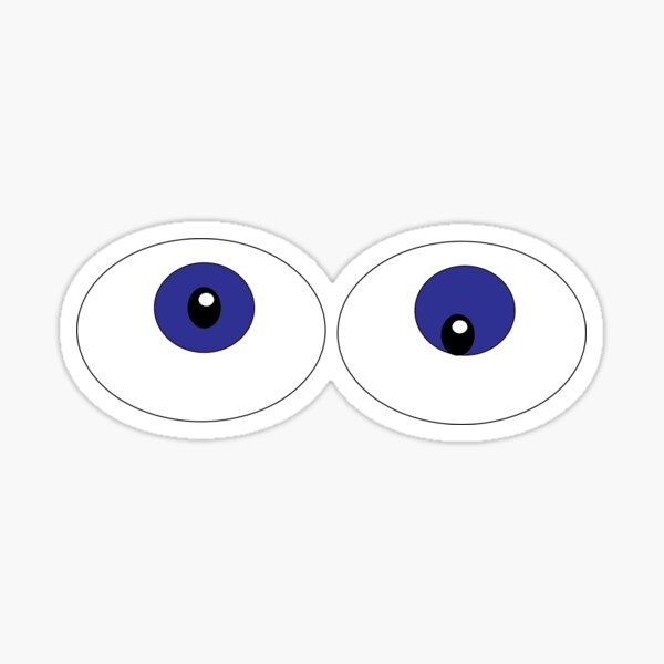 "blue eyes" Sticker by KerCar | Redbubble