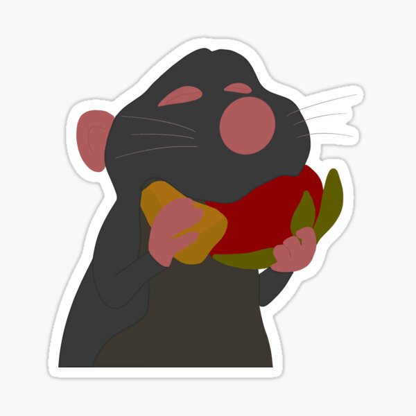 "Ratatouille remy fruit and cheese scene" Sticker by nikkihistory ...