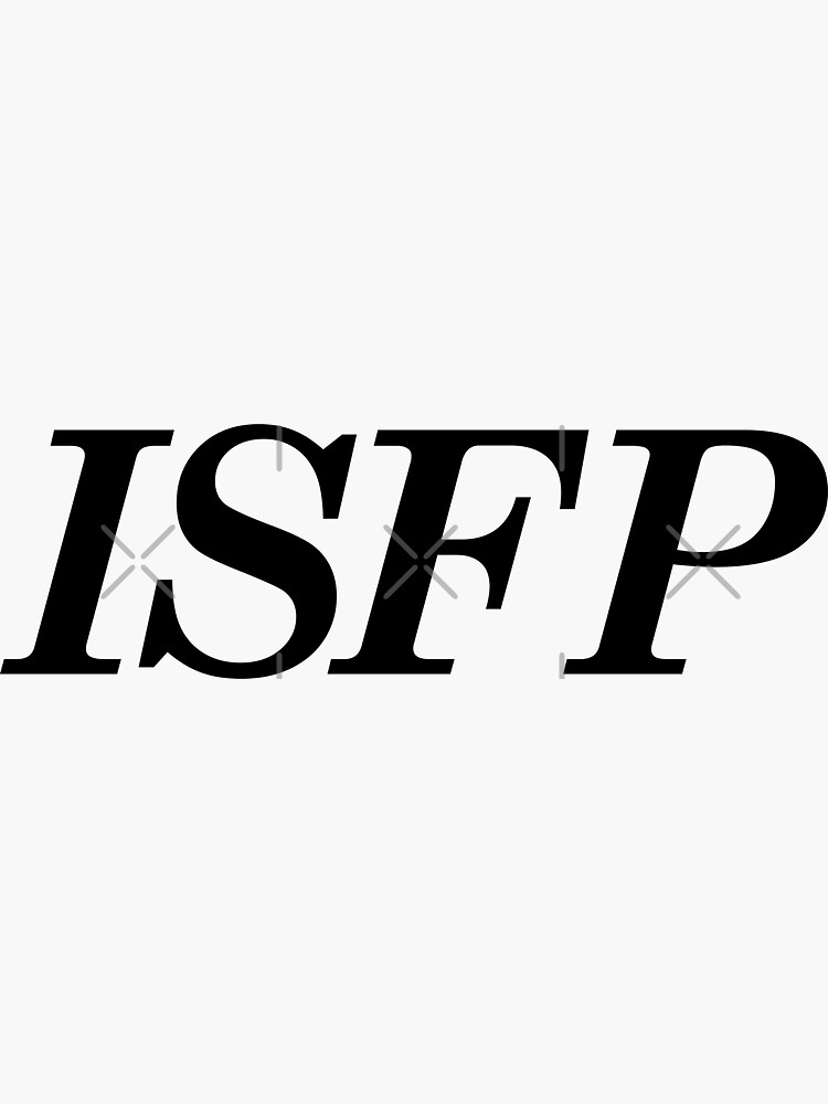 "ISFP White" Sticker for Sale by AnonOpinion | Redbubble