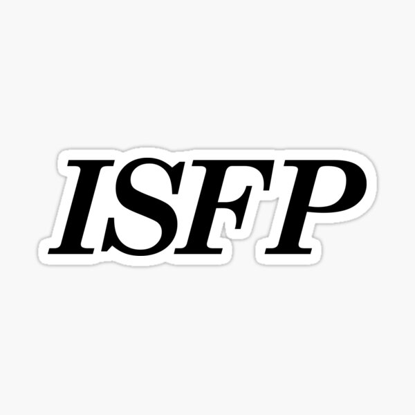 "ISFP White" Sticker for Sale by AnonOpinion | Redbubble