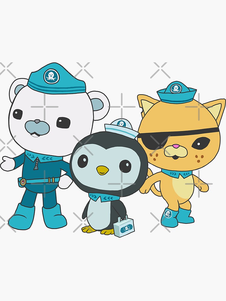 "The Octonauts Captain Barnacles Kwazii Peso" Sticker for Sale by ...