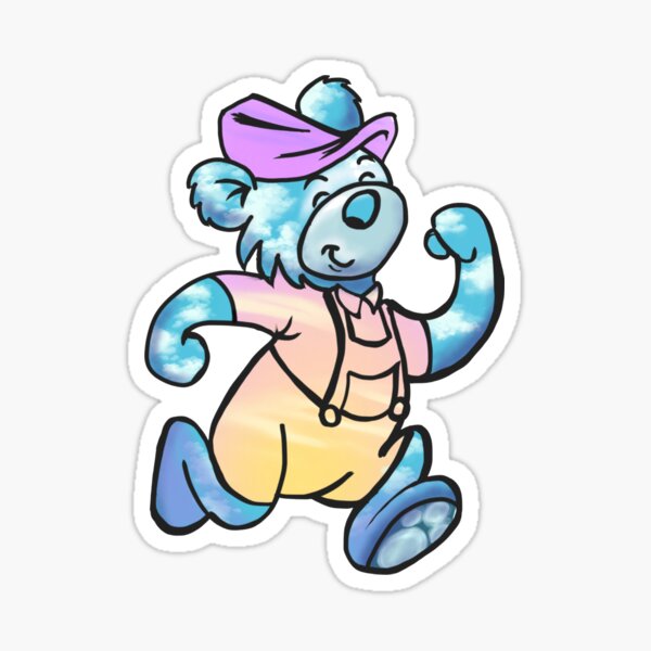 "Sky Yodeling Mountain Climbing Bear" Sticker for Sale by WendyJLa ...