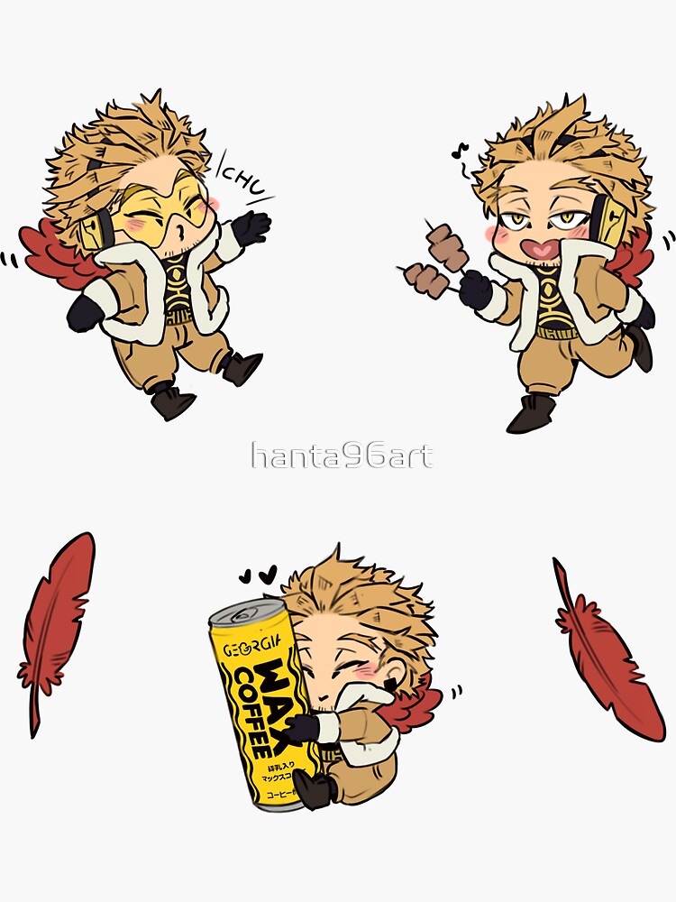 "Chibi Hawks" Sticker for Sale by hanta96art | Redbubble