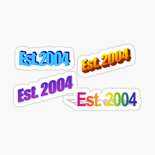 "Nostalgia Birth Year pack 2004" Sticker for Sale by TheRatHabitat ...
