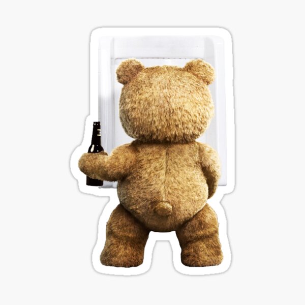 "Ted beer" Sticker for Sale by benjipillow | Redbubble