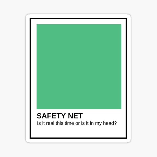 "safety net pantone" Sticker for Sale by crownyart | Redbubble