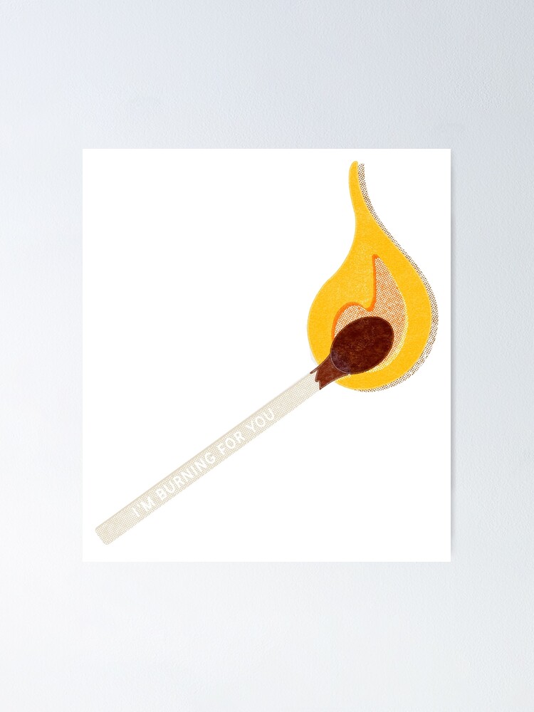 "Burning for You - Funny LGBTQ Pride" Poster by Edography | Redbubble