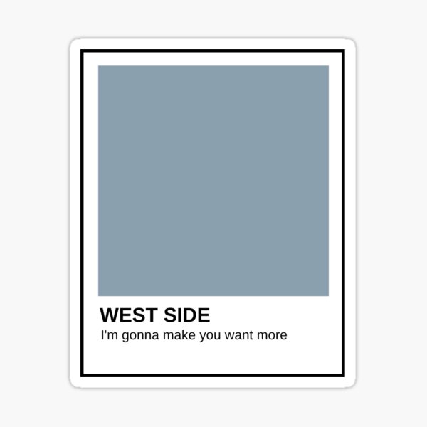 "west side pantone" Sticker by crownyart | Redbubble