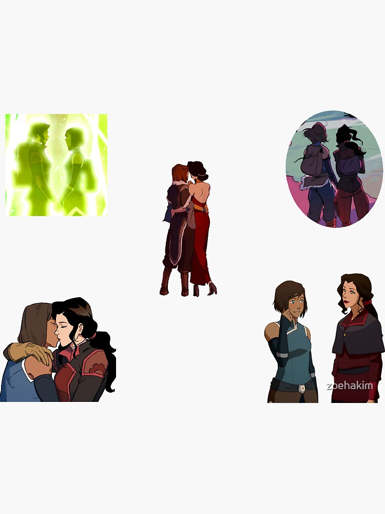 "Korrasami Pack" Sticker for Sale by zoehakim | Redbubble