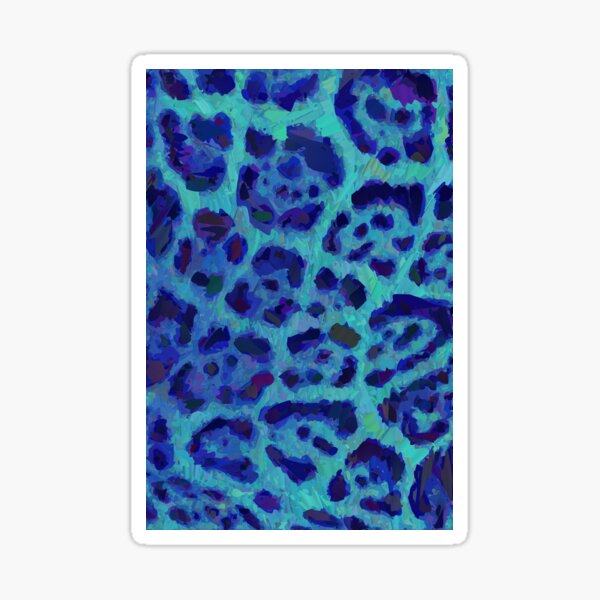 "Leopard Spots Abstract Painting" Sticker for Sale by LilyCulture ...