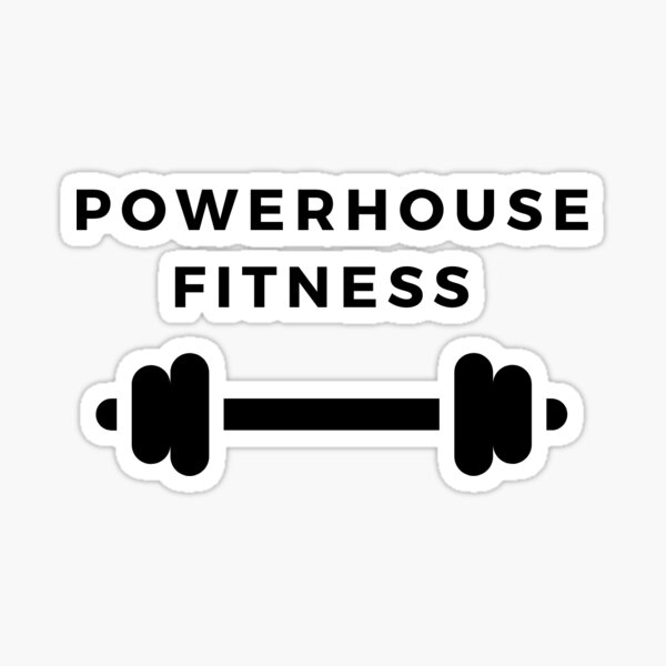 "powerhouse fitness" Sticker for Sale by designsbybetts | Redbubble