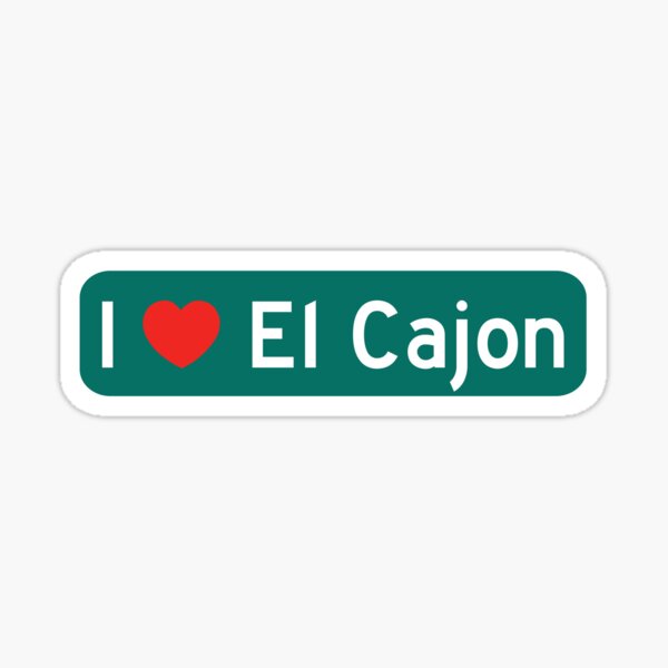 "I Love El Cajon!" Sticker for Sale by phandiltees | Redbubble