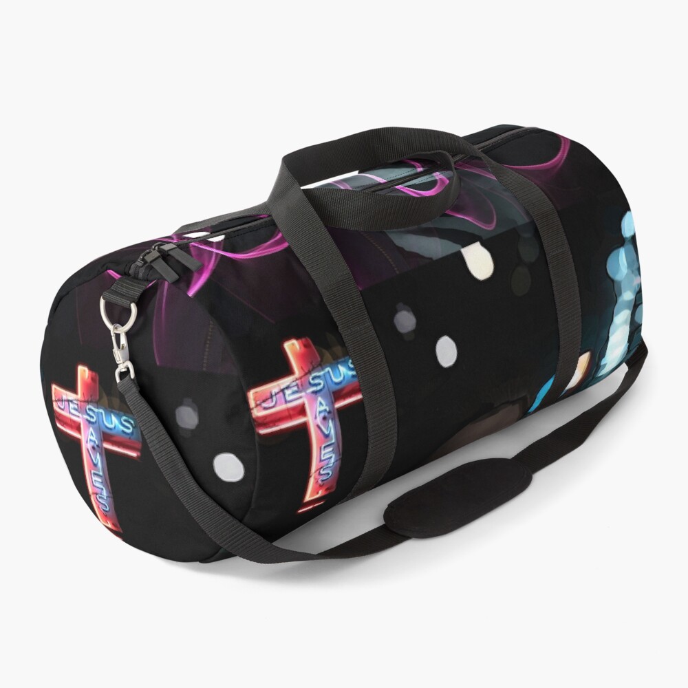 Jesus Loves You Duffle Bag For Sale By Flaviopictart Redbubble