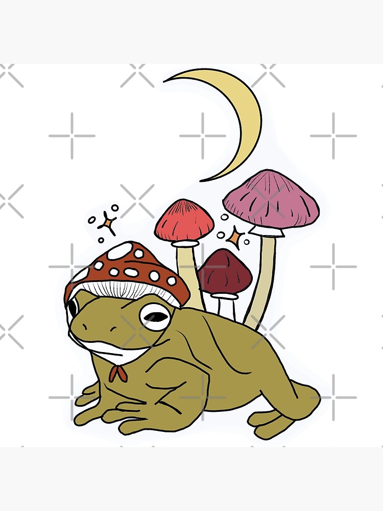 "cottage core frog" Poster by sistermoiyaa | Redbubble