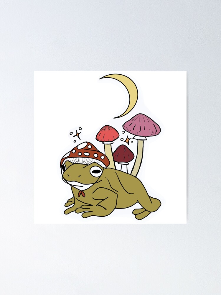 "cottage core frog" Poster by sistermoiyaa | Redbubble
