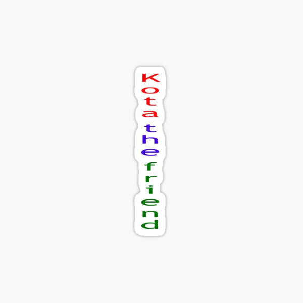 "Kota the friend" Sticker by Anjuta0708 | Redbubble