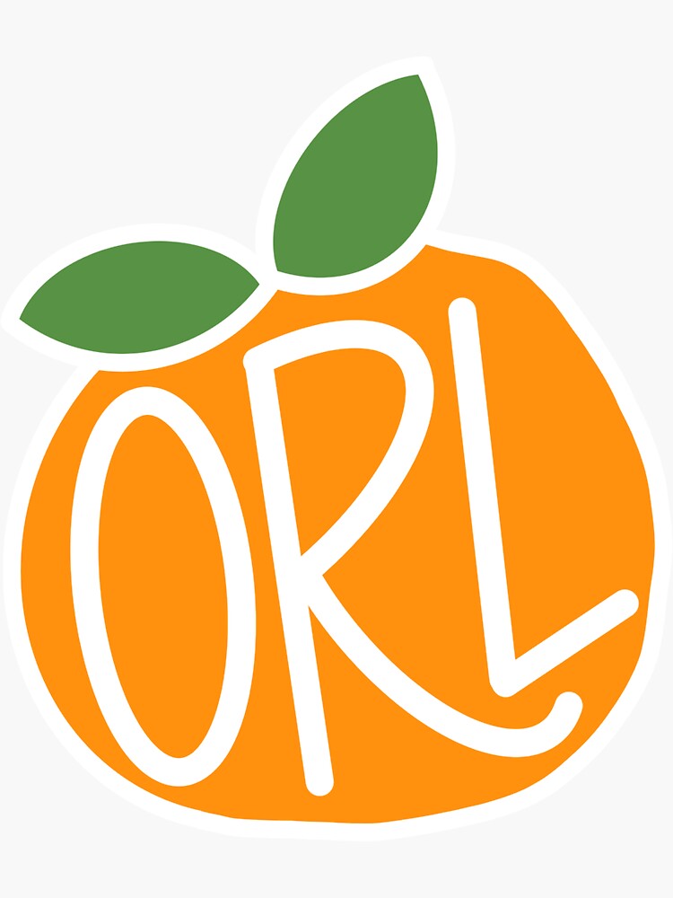 "orlando florida orange state sticker" Sticker for Sale by brightsuns ...