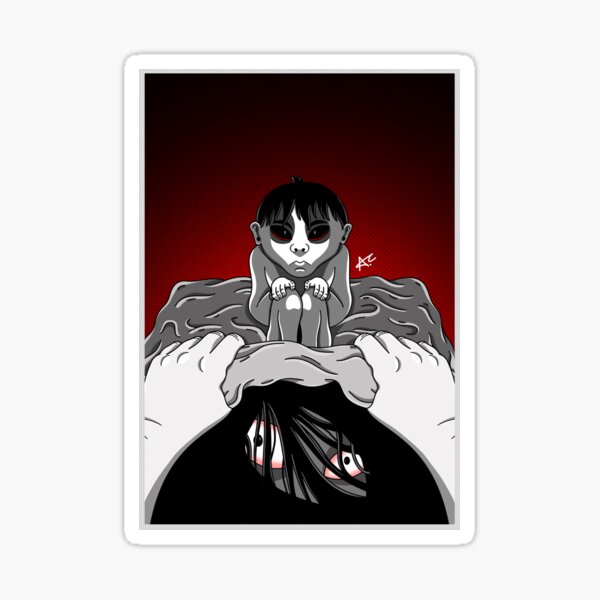 "JU-ON THE GRUDGE - Paranoia Prints Artwork" Sticker for Sale by ...