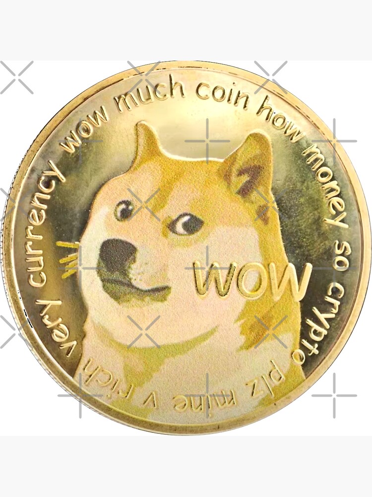 "dogecoin doge coin meme 2" Poster for Sale by DragonJake | Redbubble