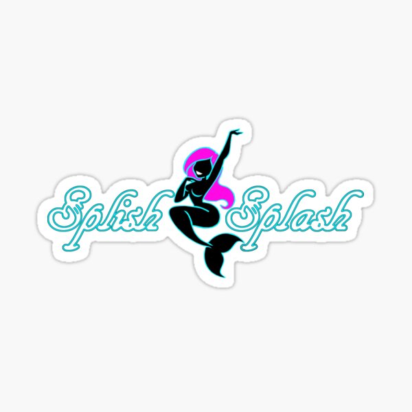 "The Neon Logo for Splish-Splash club." Sticker by PinkySalmon | Redbubble