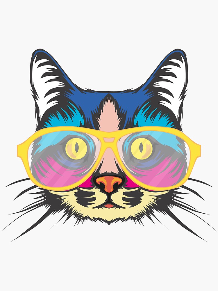 "cat boss" Sticker by hicham007 | Redbubble