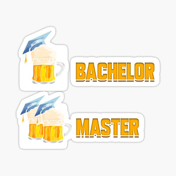 "Master University Degree Master Graduation Party" Sticker for Sale by ...