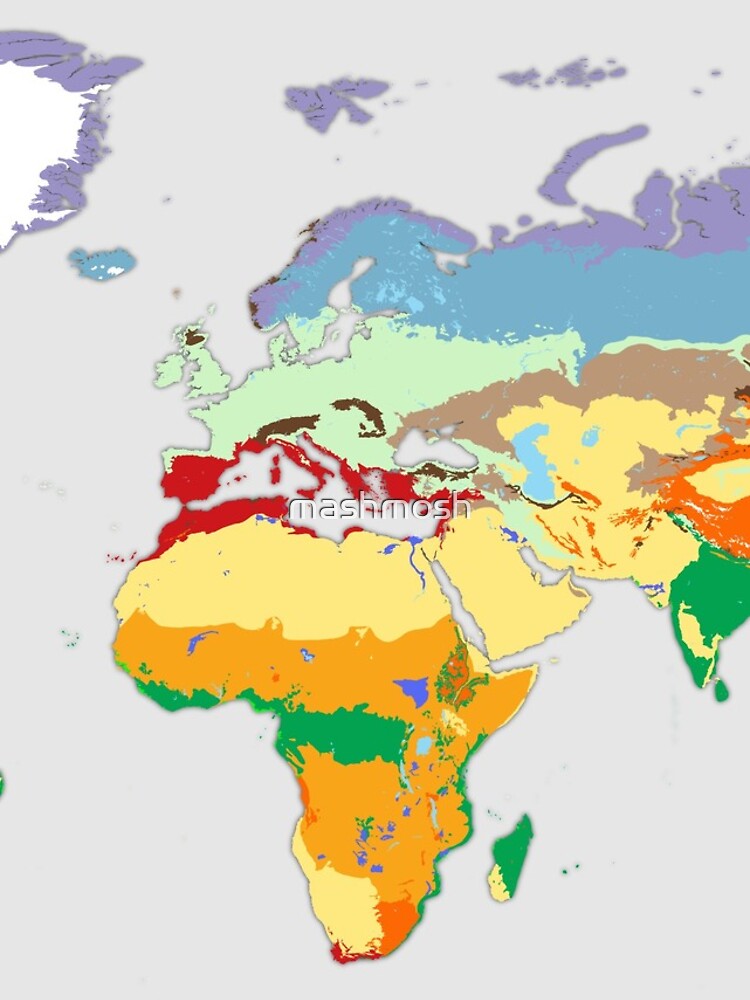 "World map of coverage the main biomes in the world Terrestrial ...