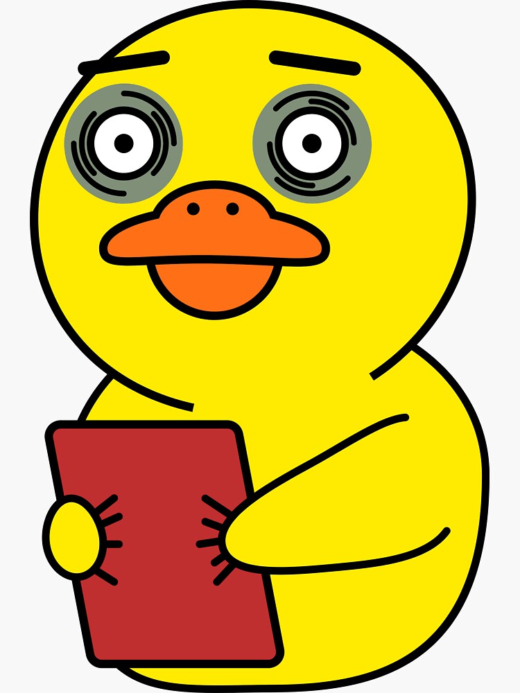 "Funny Duck For Korean Messenger Kakao Talk" Sticker for Sale by ...