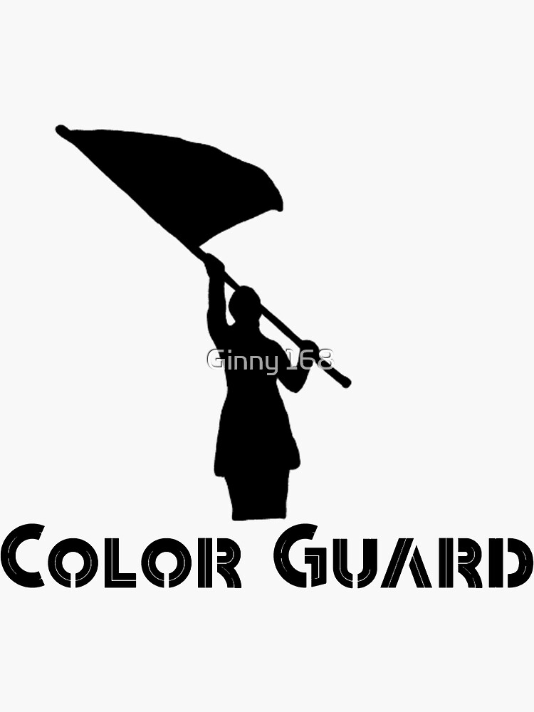 "Color Guard Silhouette Version Four" Sticker for Sale by NataNata ...