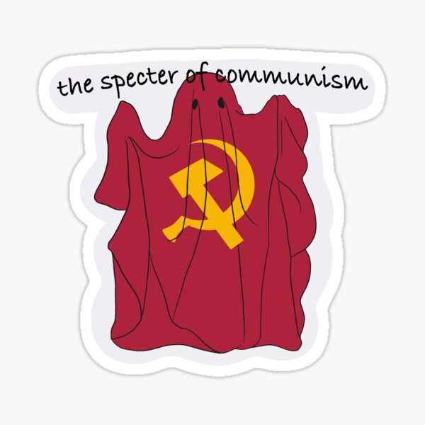 "A specter is haunting" Sticker by ghostprincen | Redbubble