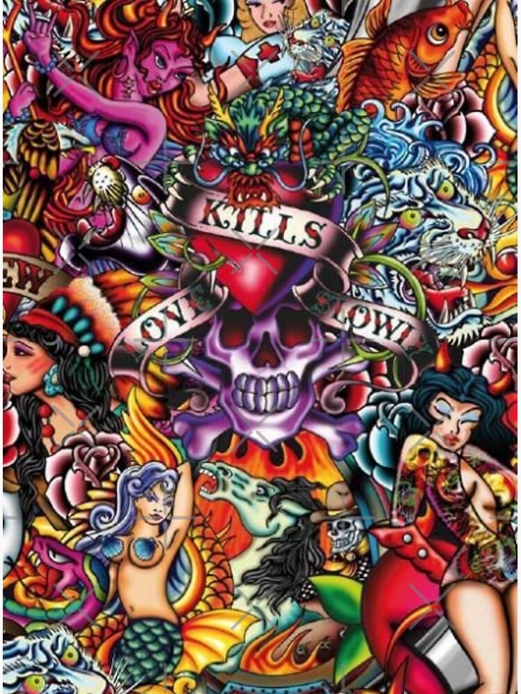 "Tattoo art collage" Poster for Sale by kamikrison | Redbubble