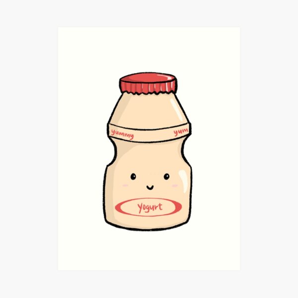 "Yakult Yogurt Drink" Art Print for Sale by ckittyy | Redbubble