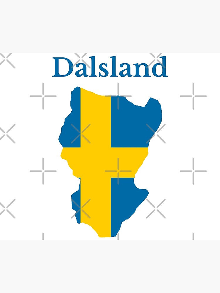 "Dalsland Province Map, Swedish Province, Sweden." Poster for Sale by ...