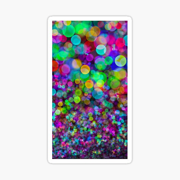 "BOKEH of BUBBLES | rainbow | bubbles" Sticker by Robbie1959 | Redbubble