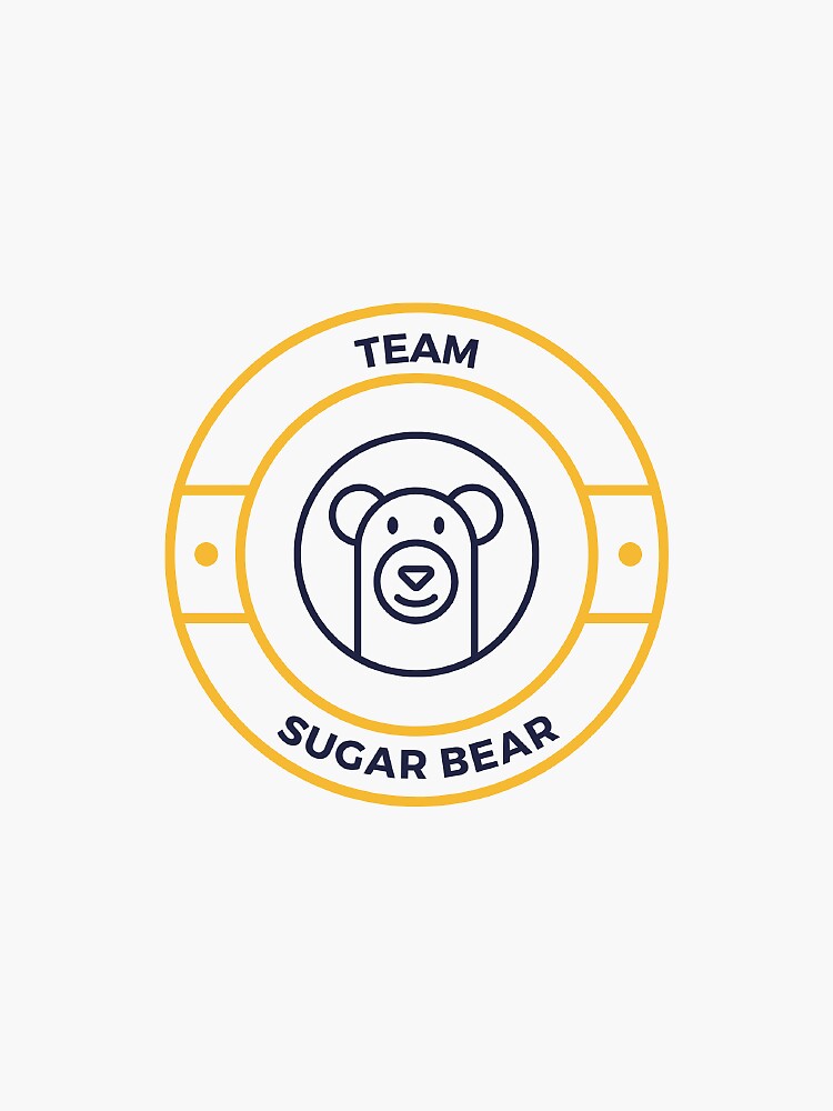 "Team Sugar Bear CPA Sticker " Sticker for Sale by EntitledNYoung ...