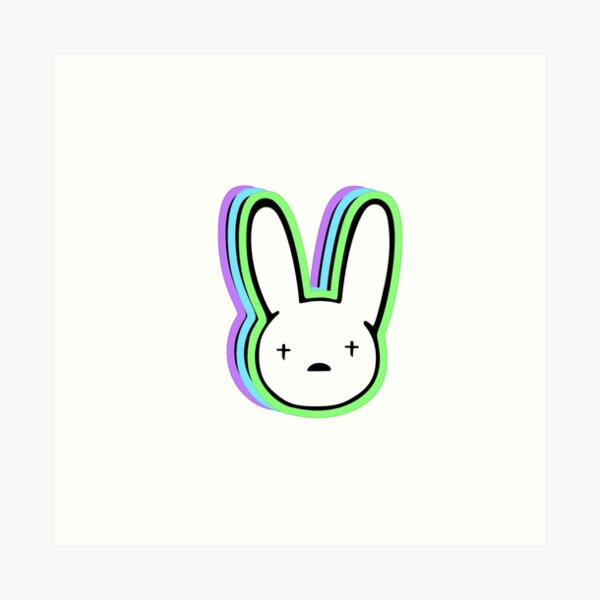 "Bad Bunny Logo" Art Print by genesis-designs | Redbubble