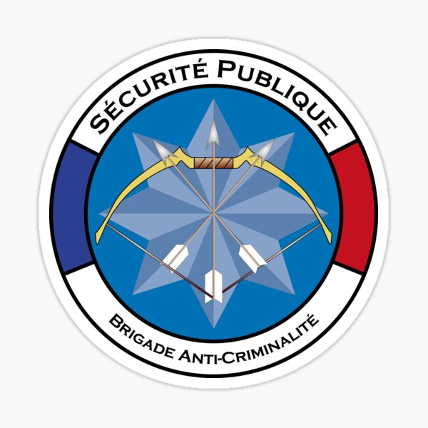 "(HQ) Anti-crime squad (BAC)" Sticker for Sale by DesignWar | Redbubble