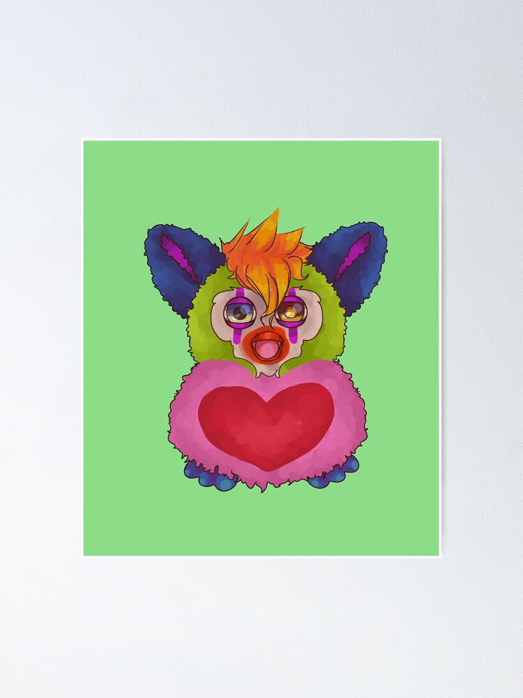 "clown furby" Poster for Sale by clowntits111 | Redbubble