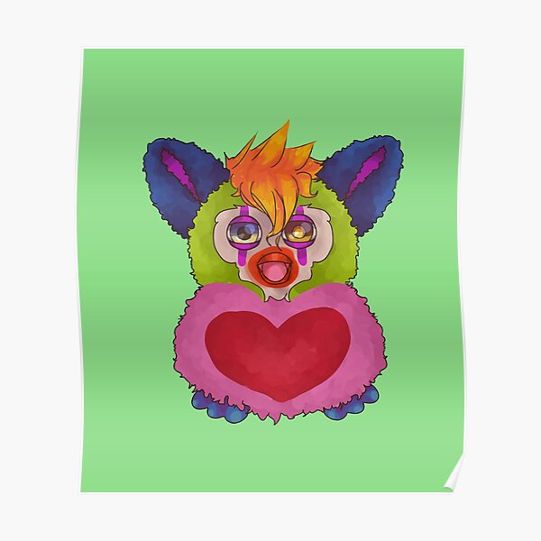 "clown furby" Poster for Sale by clowntits111 | Redbubble