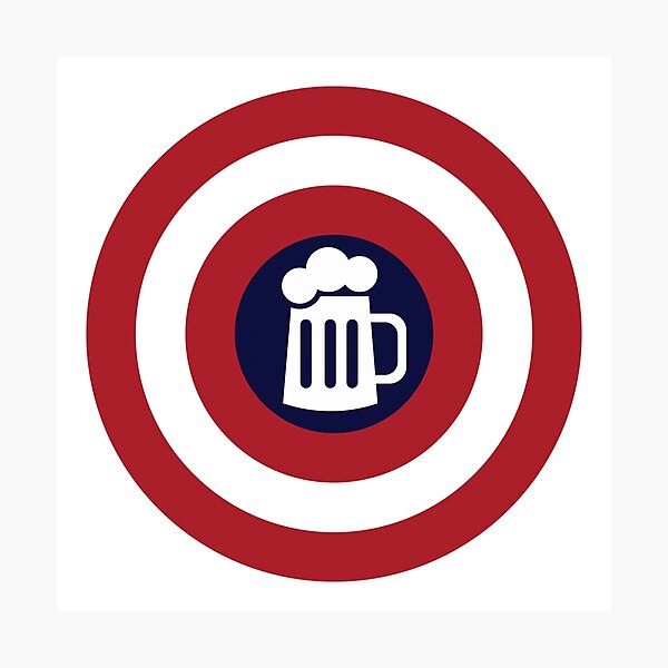 "Captain Beer logo" Photographic Print by Dkrode | Redbubble