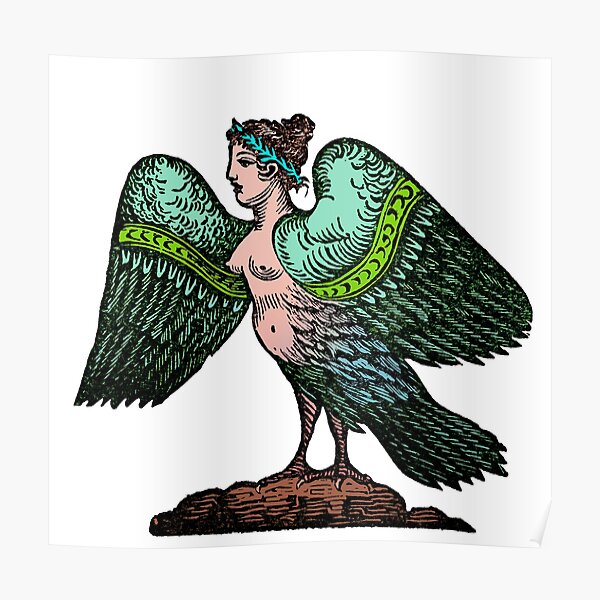 "Harpy, a Monster from Greek Mythology" Poster for Sale by ...