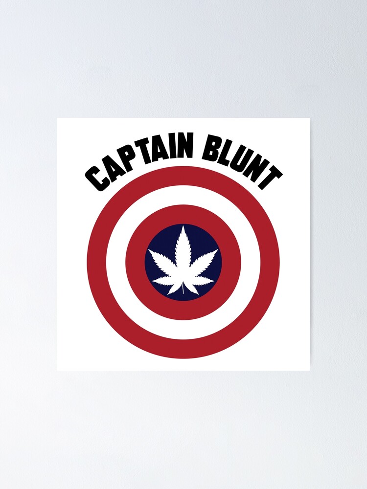 "Captain Blunt logo + text" Poster for Sale by Dkrode | Redbubble