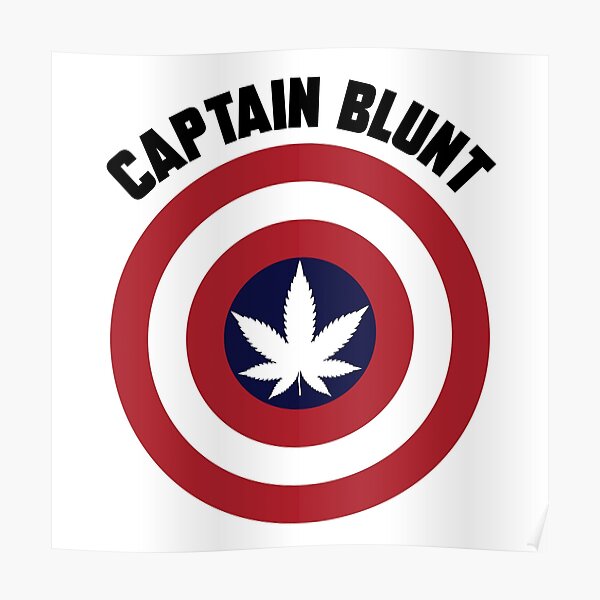 "Captain Blunt logo + text" Poster for Sale by Dkrode | Redbubble