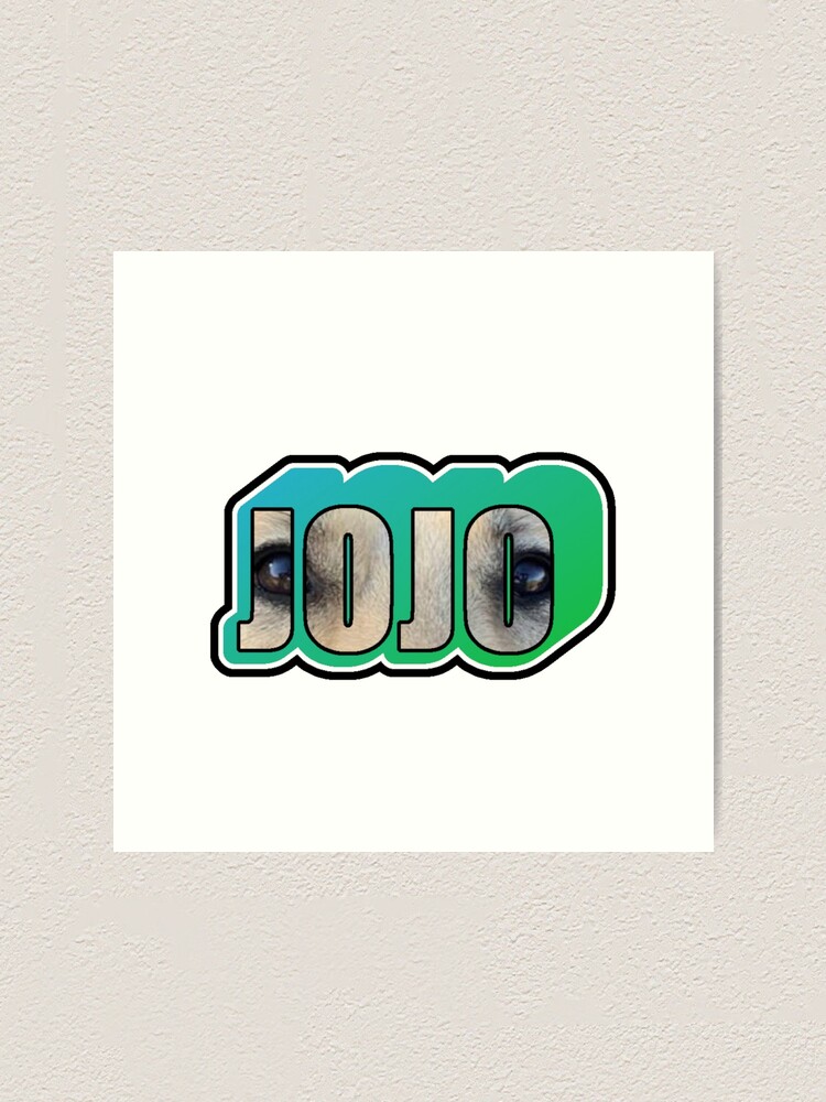 "Jojo name logo" Art Print by moonmanwade | Redbubble