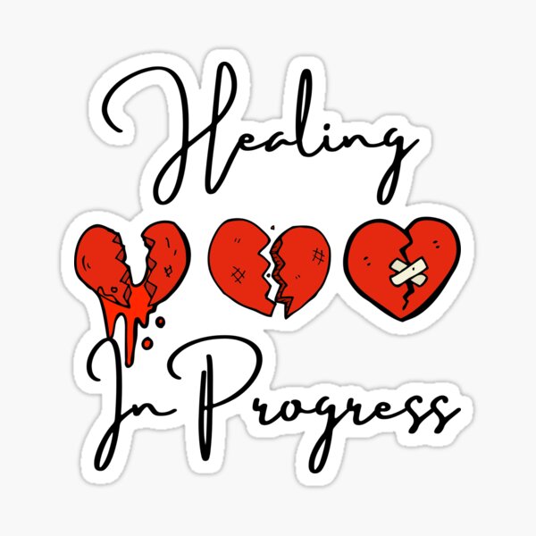 "Healing In Progress" Sticker by HelloToya | Redbubble